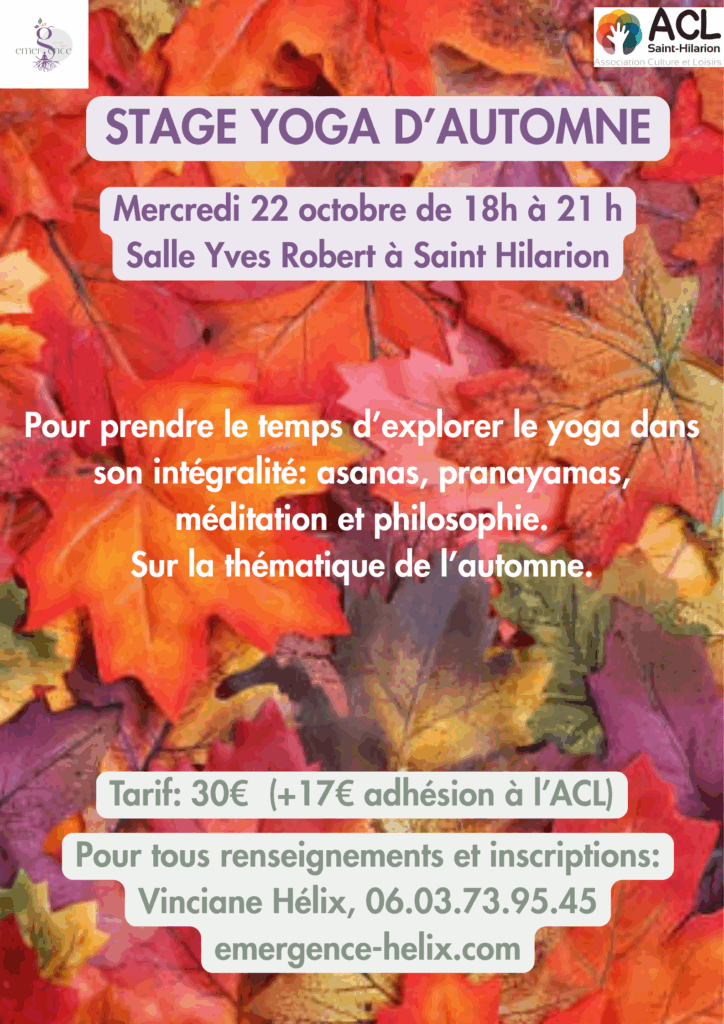 Stage d'automne - Emergence